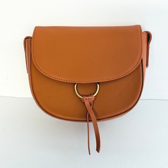 JJ Winters | Bags | Jj Winters New Saddle Crossbody Bag Tan Flap Ring ...